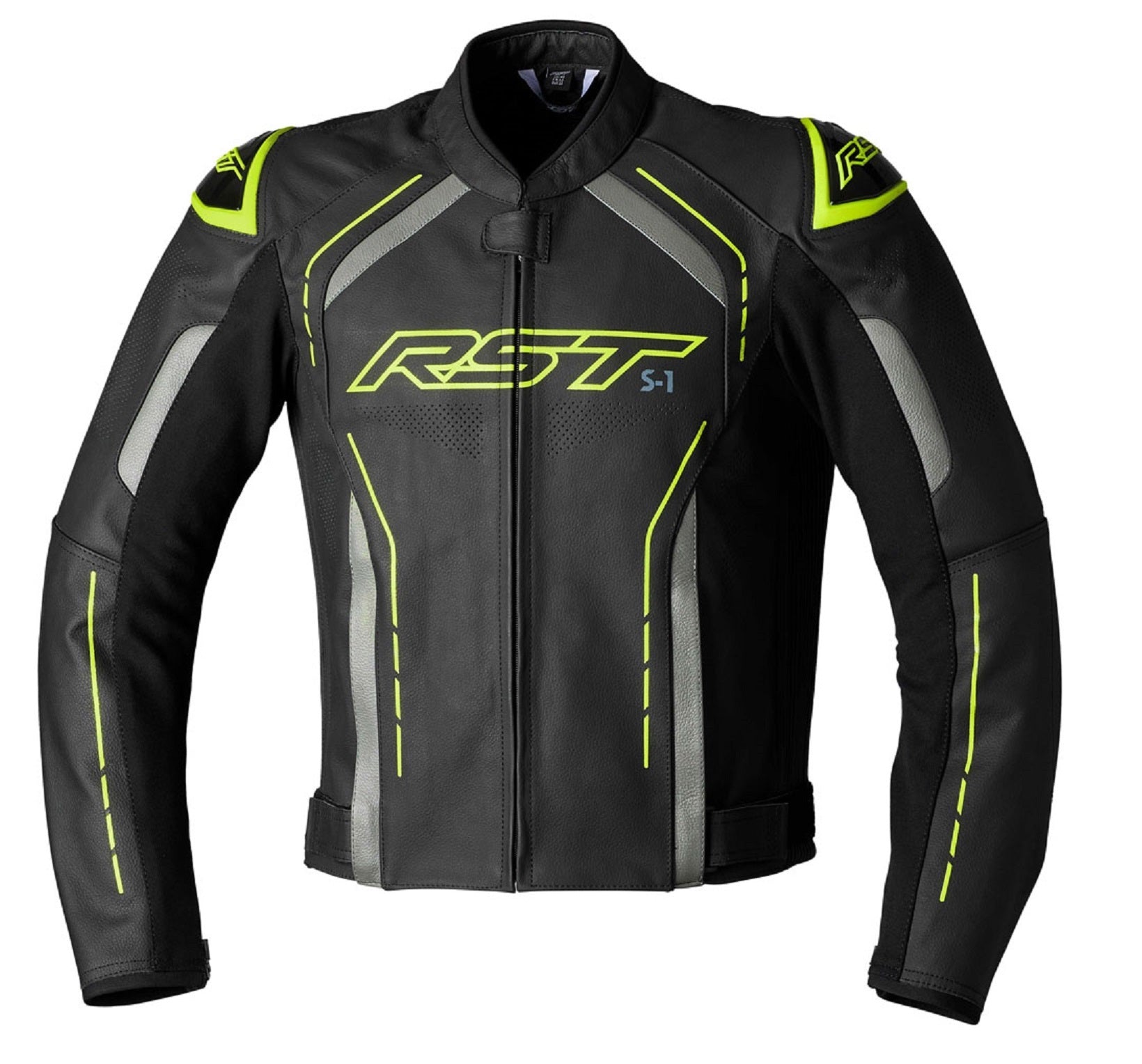 RST S1 CE Mens Leather Jacket - Flo Yellow – Riderwear