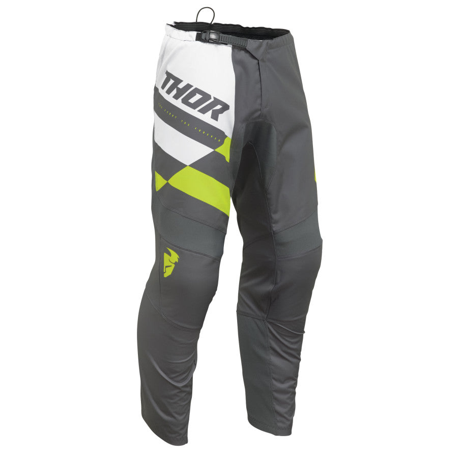 Thor Sector Checker Adult Motocross Trouser - Charcoal/Acid – Riderwear