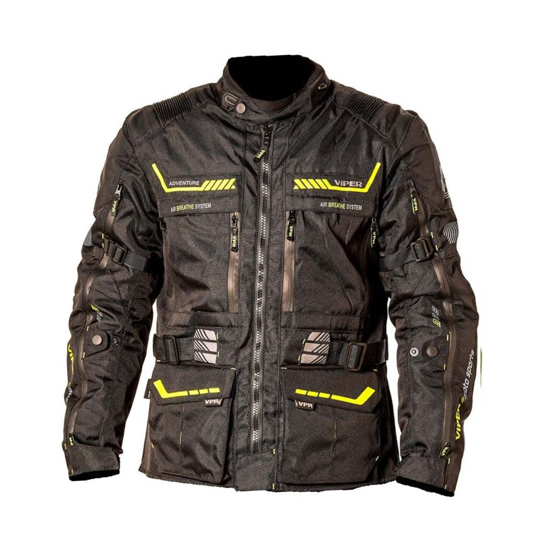 ViPER Guard CE Textile Adventure Jacket Black – Riderwear