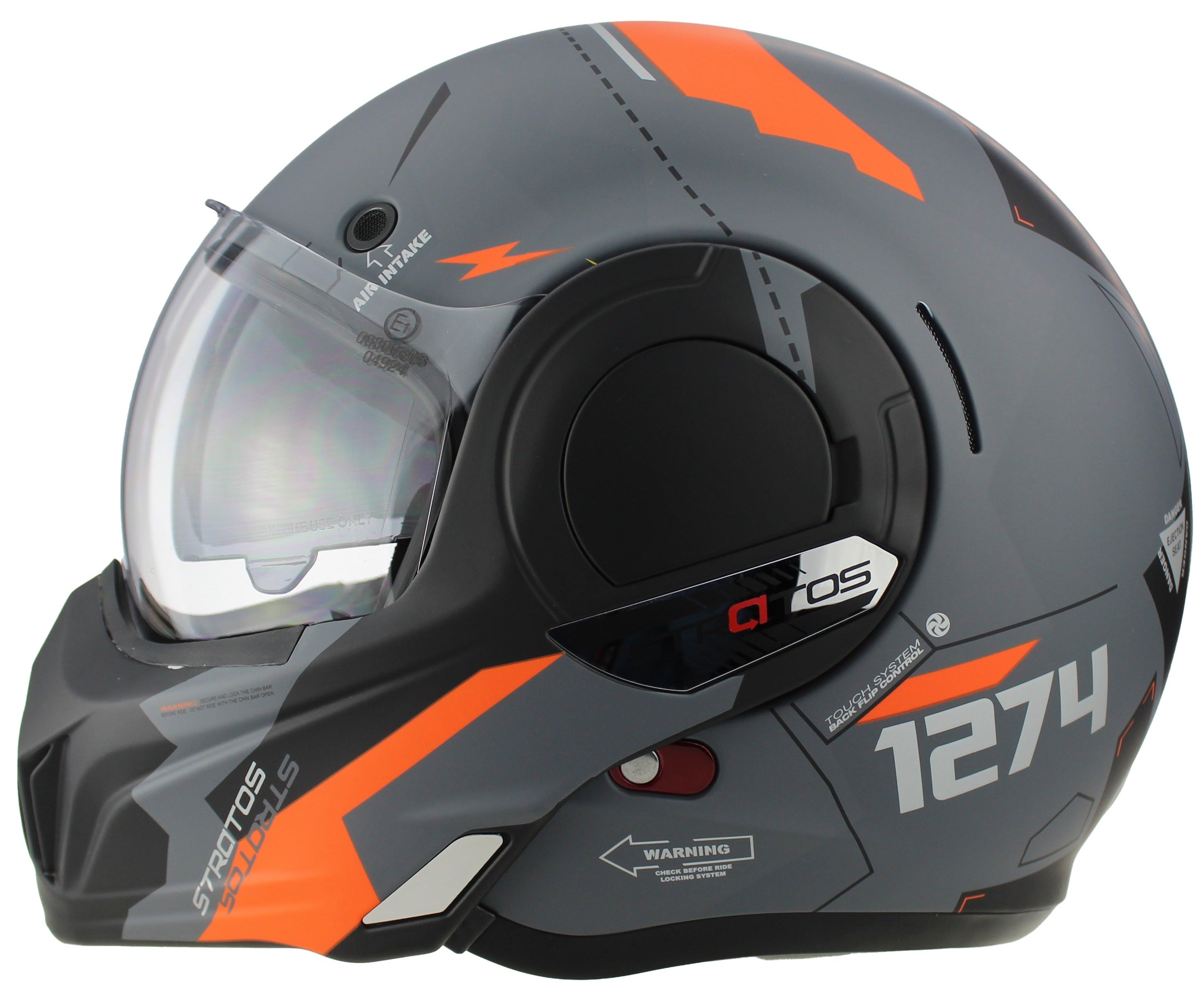 VPR.303 F242 Helmet Verto Matt Grey Orange – Riderwear