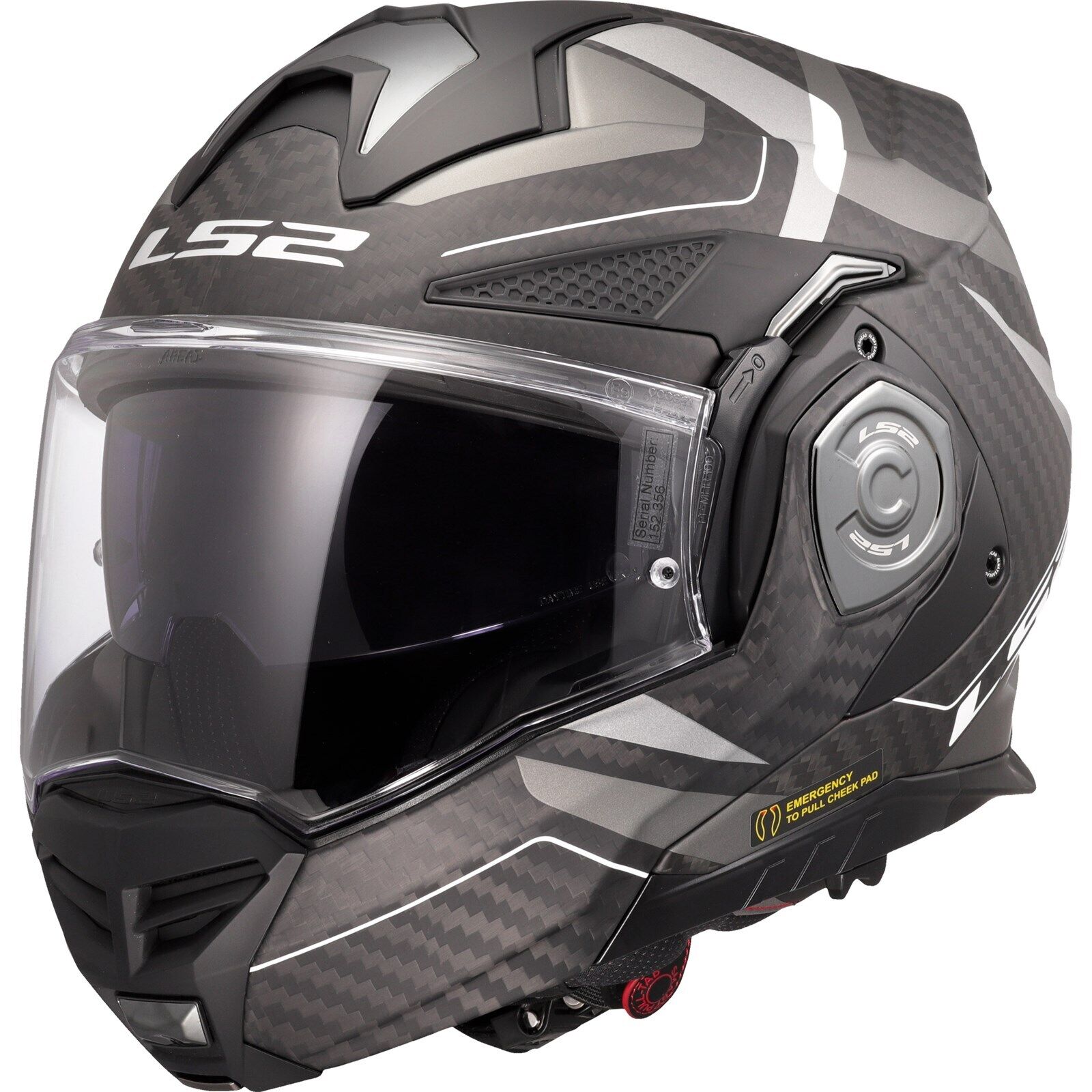 LS2 FF901 ADVANT X CARBON Helmet - Horizon Silver Grey – Riderwear