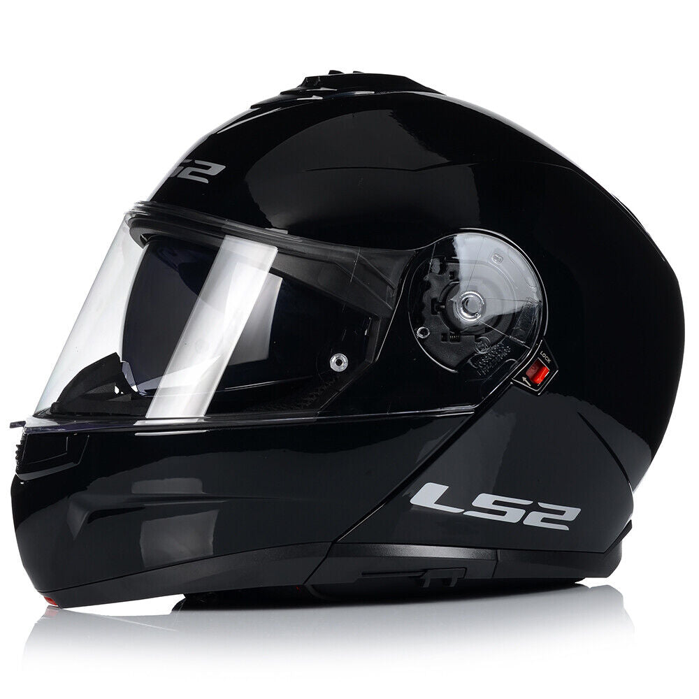 Riderwear | LS2 FF908 Strobe-II Modular Helmet - Gloss Black