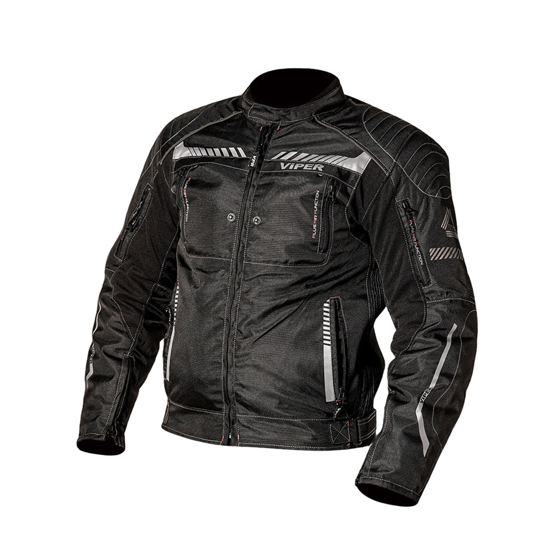ViPER Nix CE Motorbike Rider Jacket - Black – Riderwear