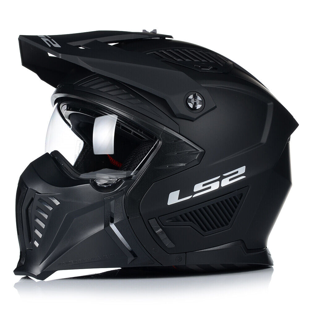 LS2 OF606 DRIFTER Open Face Helmet - Matt Black – Riderwear