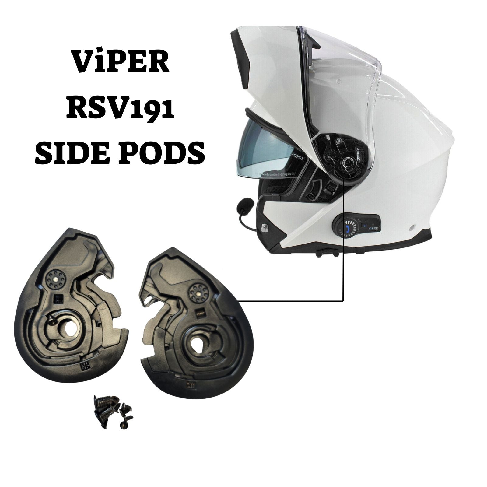Viper RSV191 Helmet Side Pods Pair – Replacement & Upgrade Parts ...