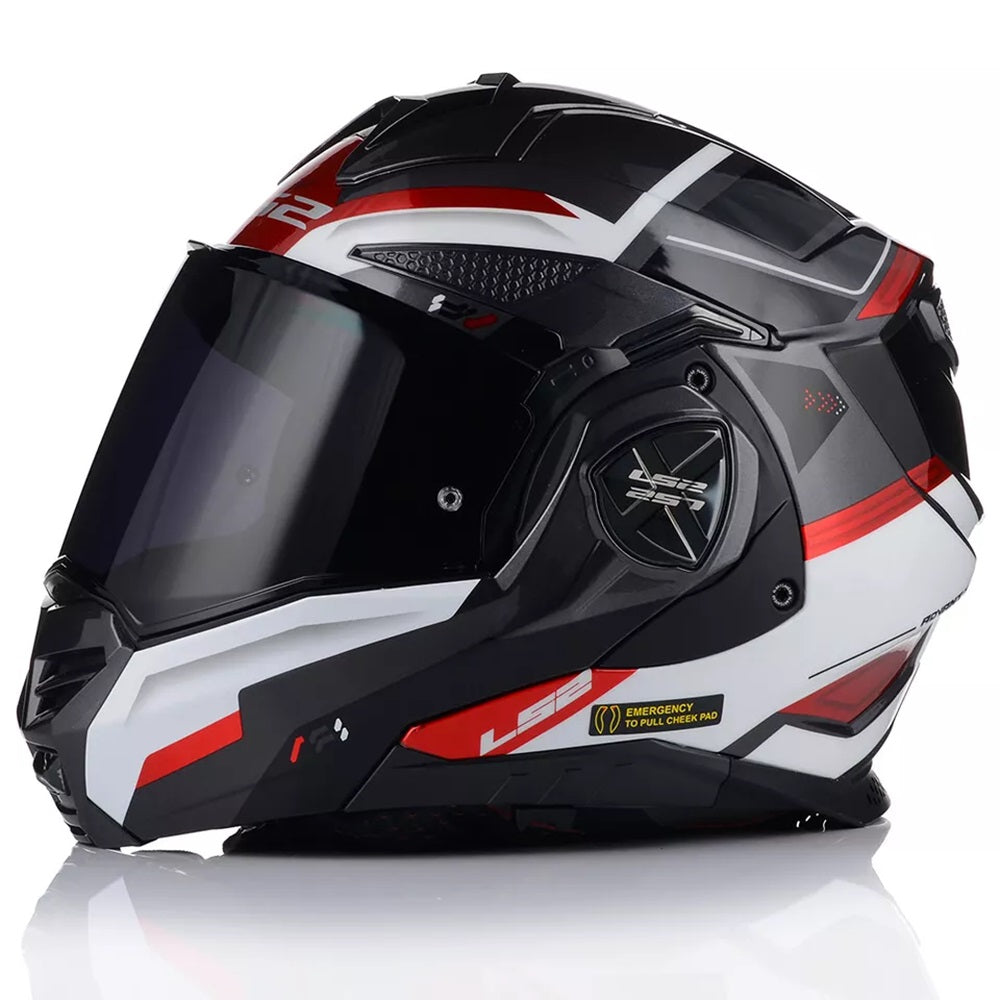 LS2 FF901 ADVANT X Modular Helmet with Dark Visor- Spectrum Red – Riderwear