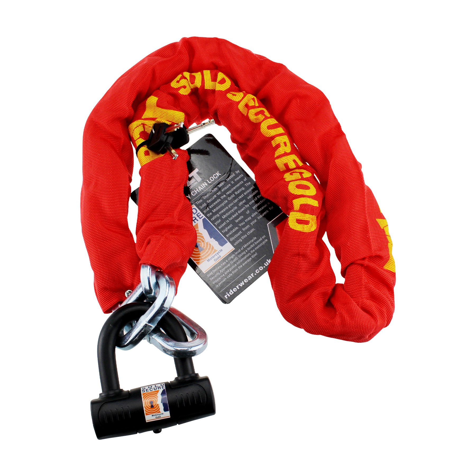 BOLT Sold Secure Gold Chain Lock - 1.8M – Riderwear