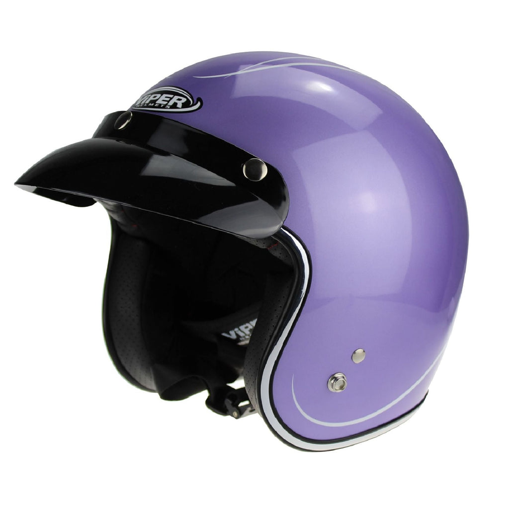 ViPER RS05 Open Face Helmet Lilac – Riderwear