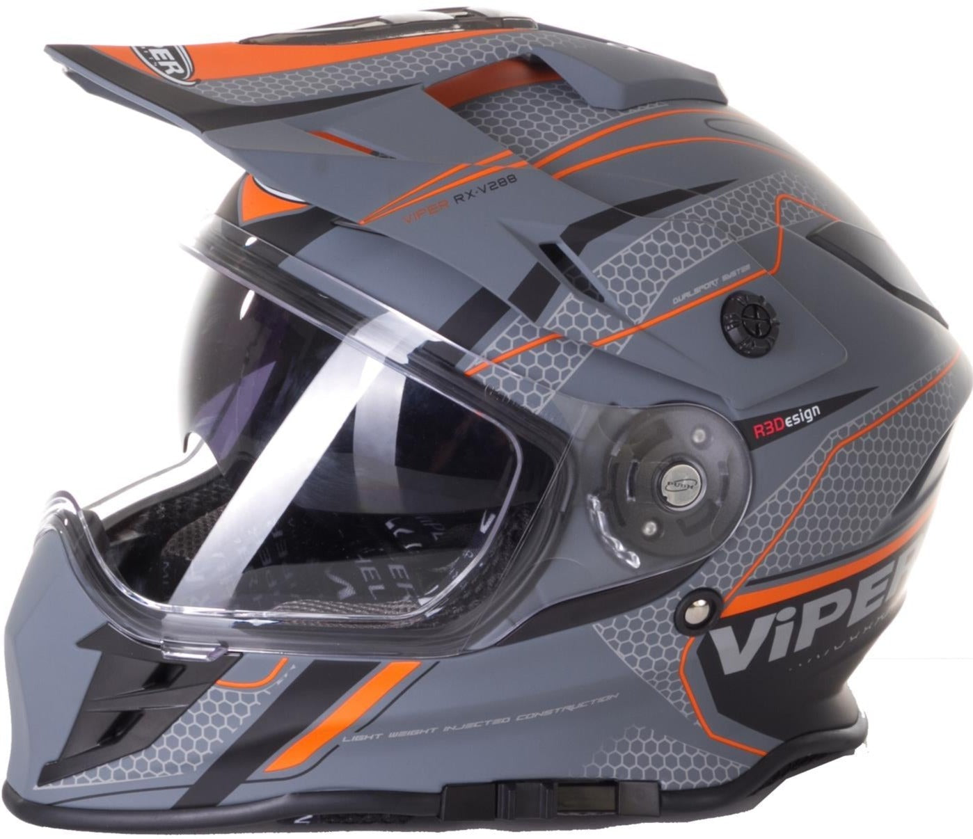 ViPER RXV288 Dual Sport Motorbike Helmet Ventura Grey – Riderwear